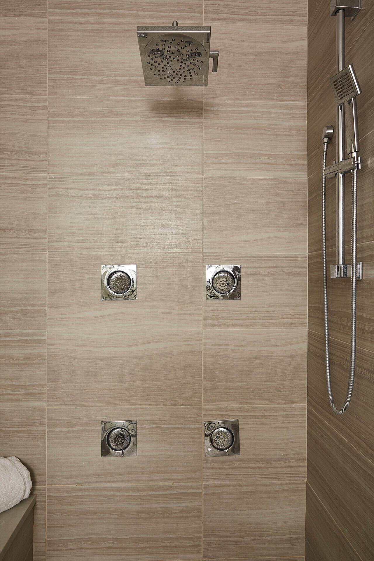 Multi-Head Shower in Master Bath | Carla Bast Design