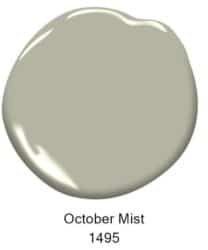 Benjamin Moore October Mist 1495: Paint Color Review | Carla Bast Design