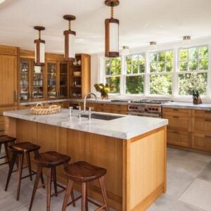 Countertop Colors for Honey Oak Kitchens | Carla Bast Design