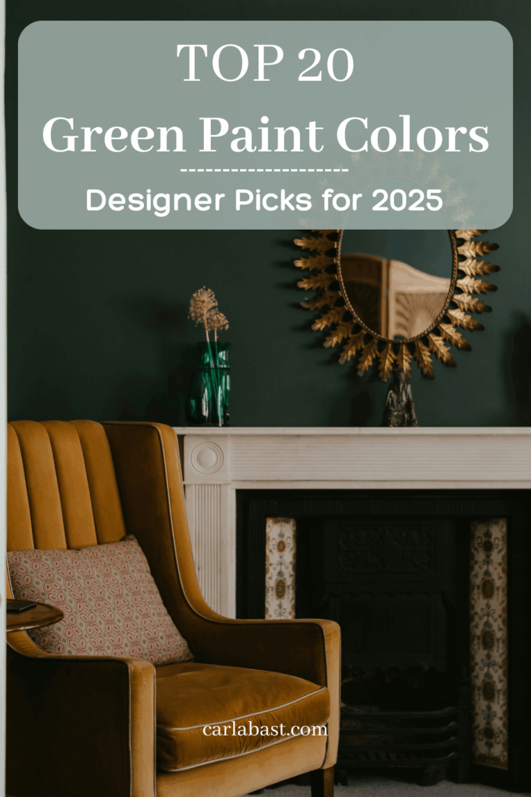 20 Favorite Popular Green Paint Colors (Designer Picks) | Carla Bast Design