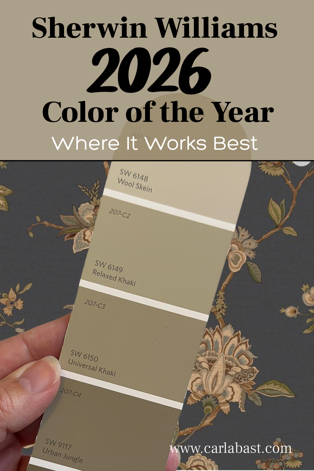 Sherwin Williams Universal Khaki - Paint Color Review | Carla Bast Design
